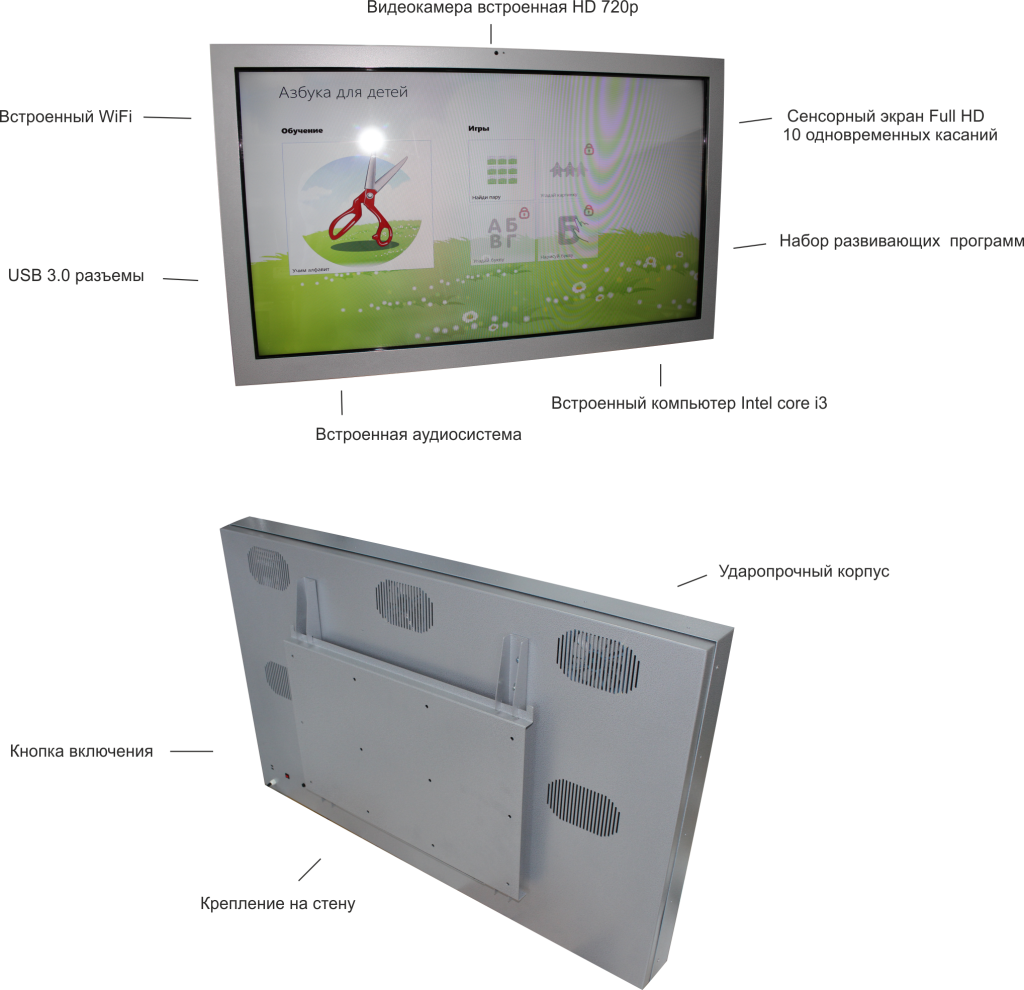 Интерактивная панель для детского сада — Interactive Project